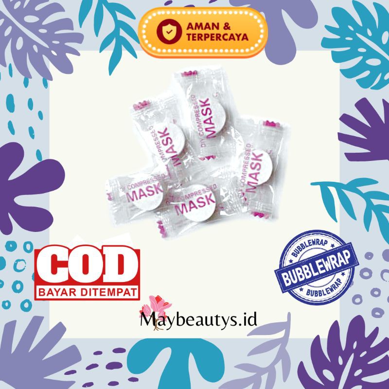Jual Compressed mask paper sheet mask kertas masker tissue/tablet ...