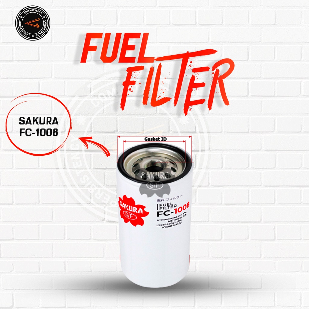 Jual Sakura Fuel Filter Solar FC-1008 / FC1008 / Sakura Filter Oli ...