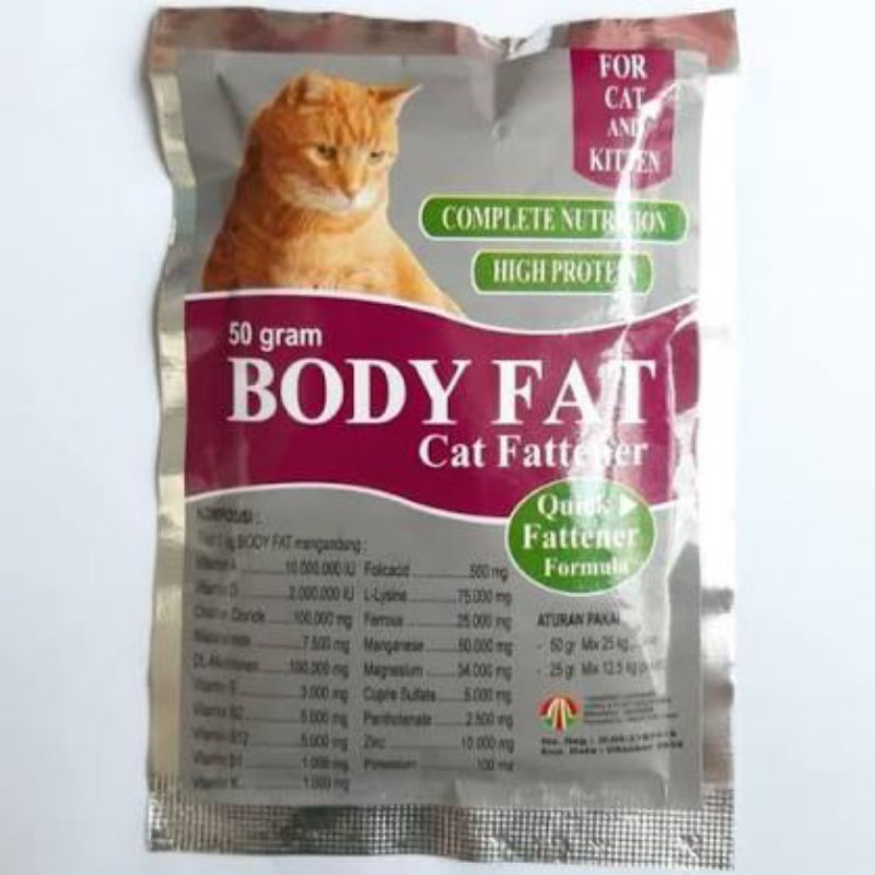 Jual Vitamin Penggemuk Kucing - Body Fat 50 Gram | Shopee Indonesia