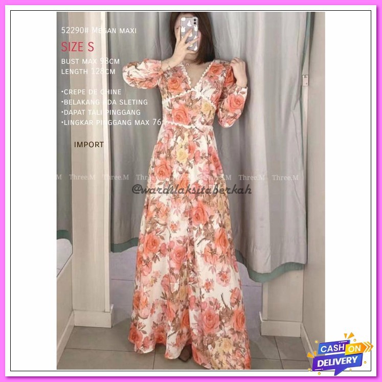 Jual Long Dress Akira Belt Premium Import Korean Style 7833# QR964 ...
