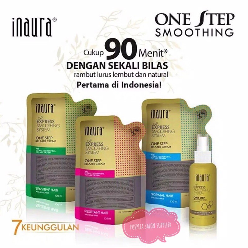 Jual INAURA MINIPOUCH ONE STEP EXPRESS SMOOTHING SYSTEM 130ml + 50ml ...