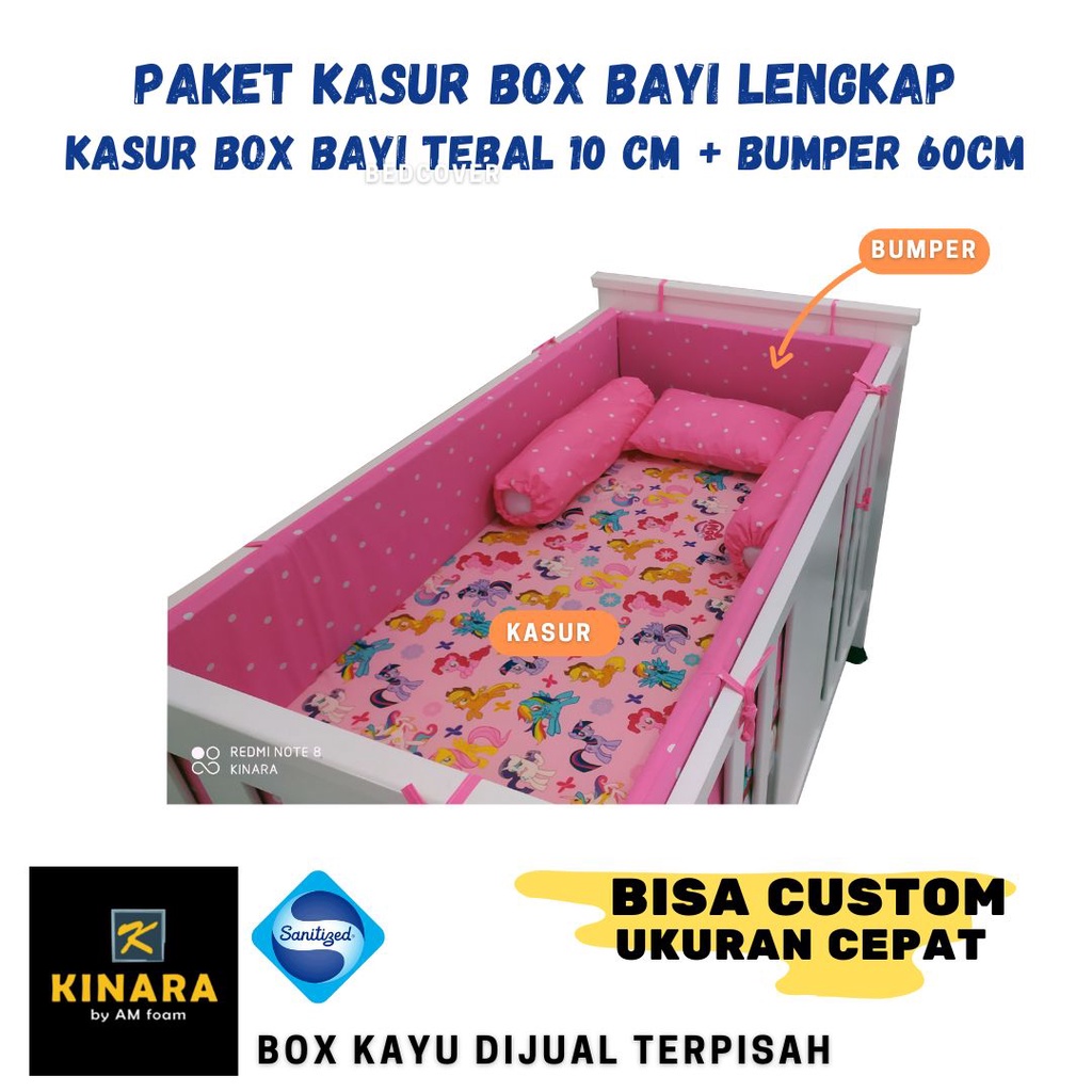 Jual Paket Lengkap Kasur Box Bayi Bed Cover Custom | Shopee Indonesia