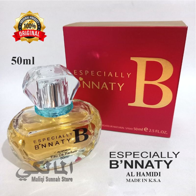 Jual Parfum Arab Spray 50ml Especially B'nnaty Original by Al Hamidi K ...