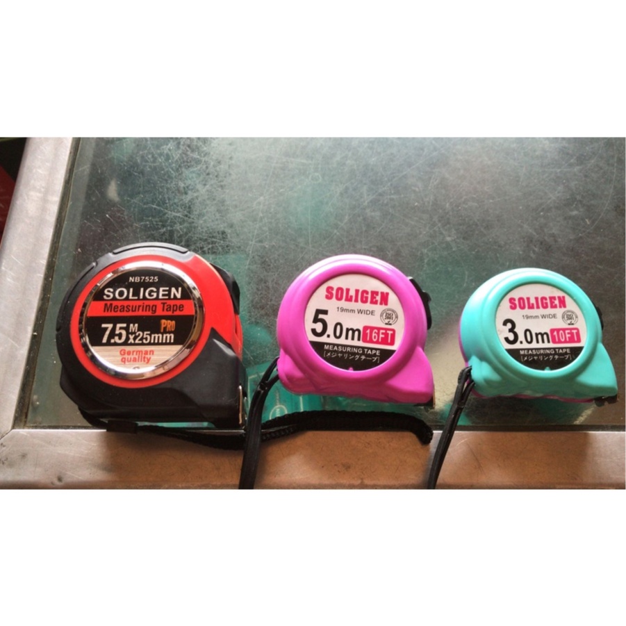 Jual ALAT UKUR/METERAN BANGUNAN SOLIGEN (BERBAGAI UKURAN) | Shopee ...