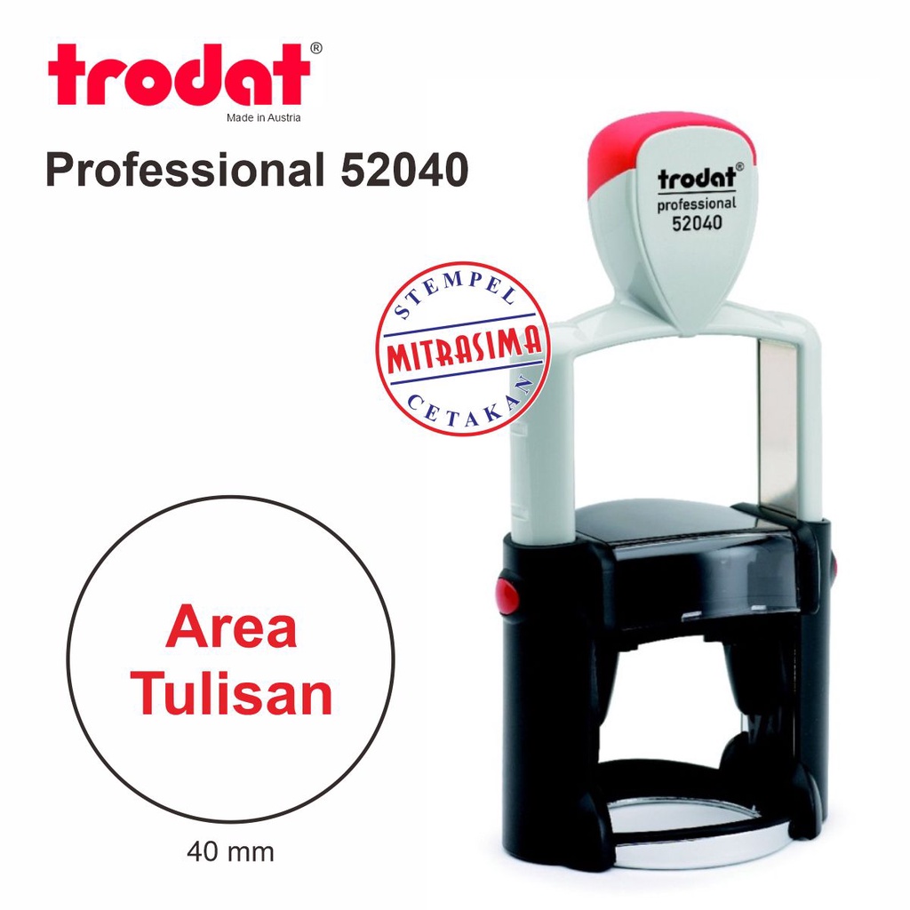 Jual Stempel Trodat 52040 ( Stempel Trodat Professional Model Bulat ) | Shopee Indonesia