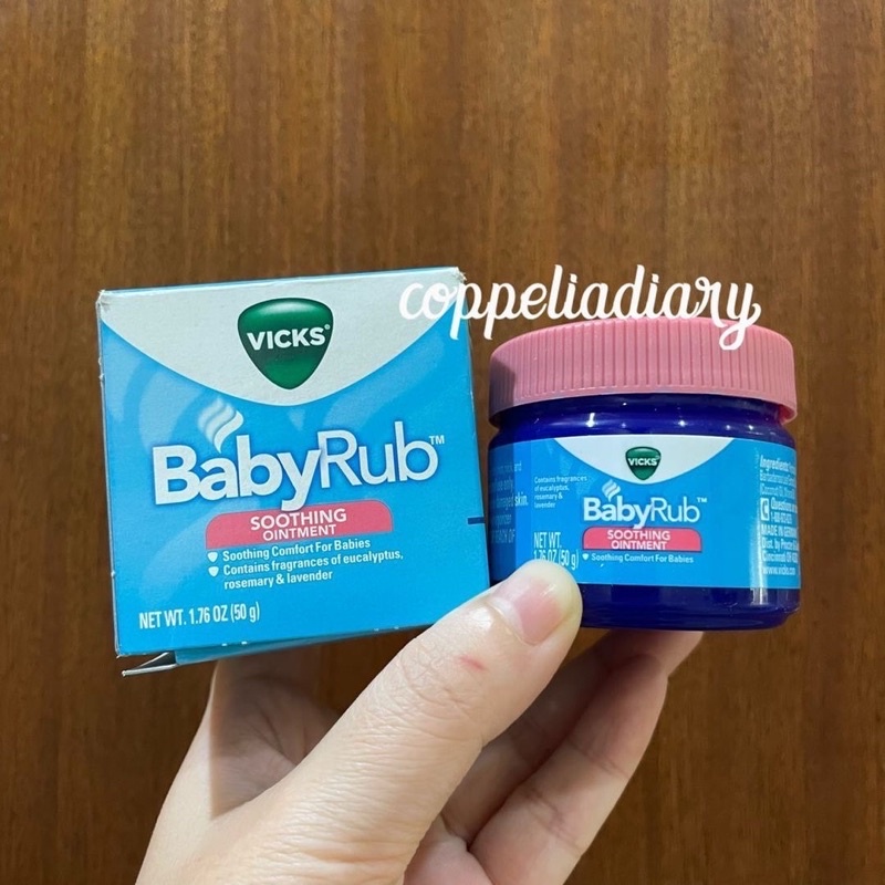 Jual VICKS baby rub with eucalyptus rosemary lavender made in germany ...