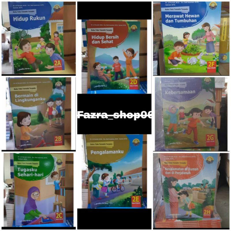 Jual Buku Teks Tematik terpadu SD/mi kelas 2A/2B/2C/2D/2E/2F/2G/2H ...
