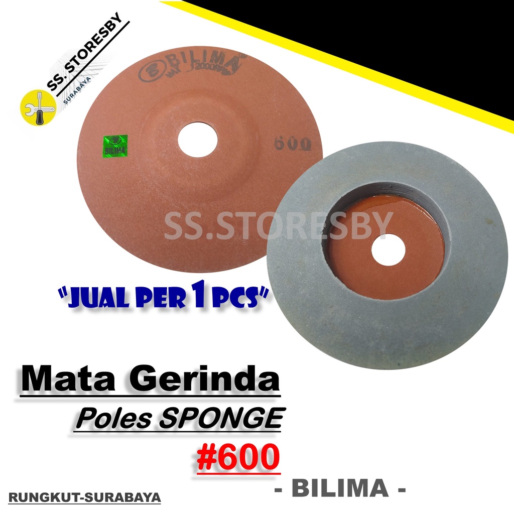 Jual BILIMA GRIT 600 AMPLAS POLES GOSOK SPON SPONGE SPONGI MATA GERINDA ...