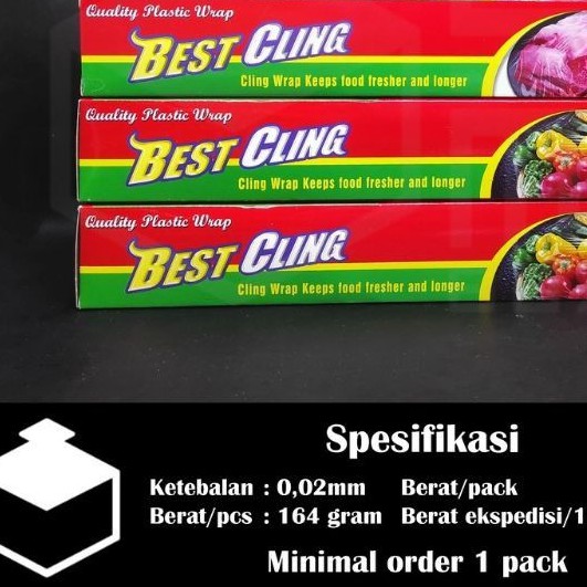 Jual best cling plastik wrap / Refill plastic wrap / plastik buah ...