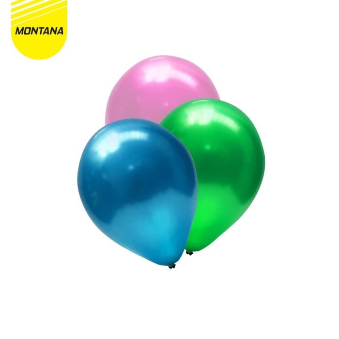 Jual MONTANA Balon Latex / Balon Retail PER Bungkus / isi 5Pcs | Shopee ...