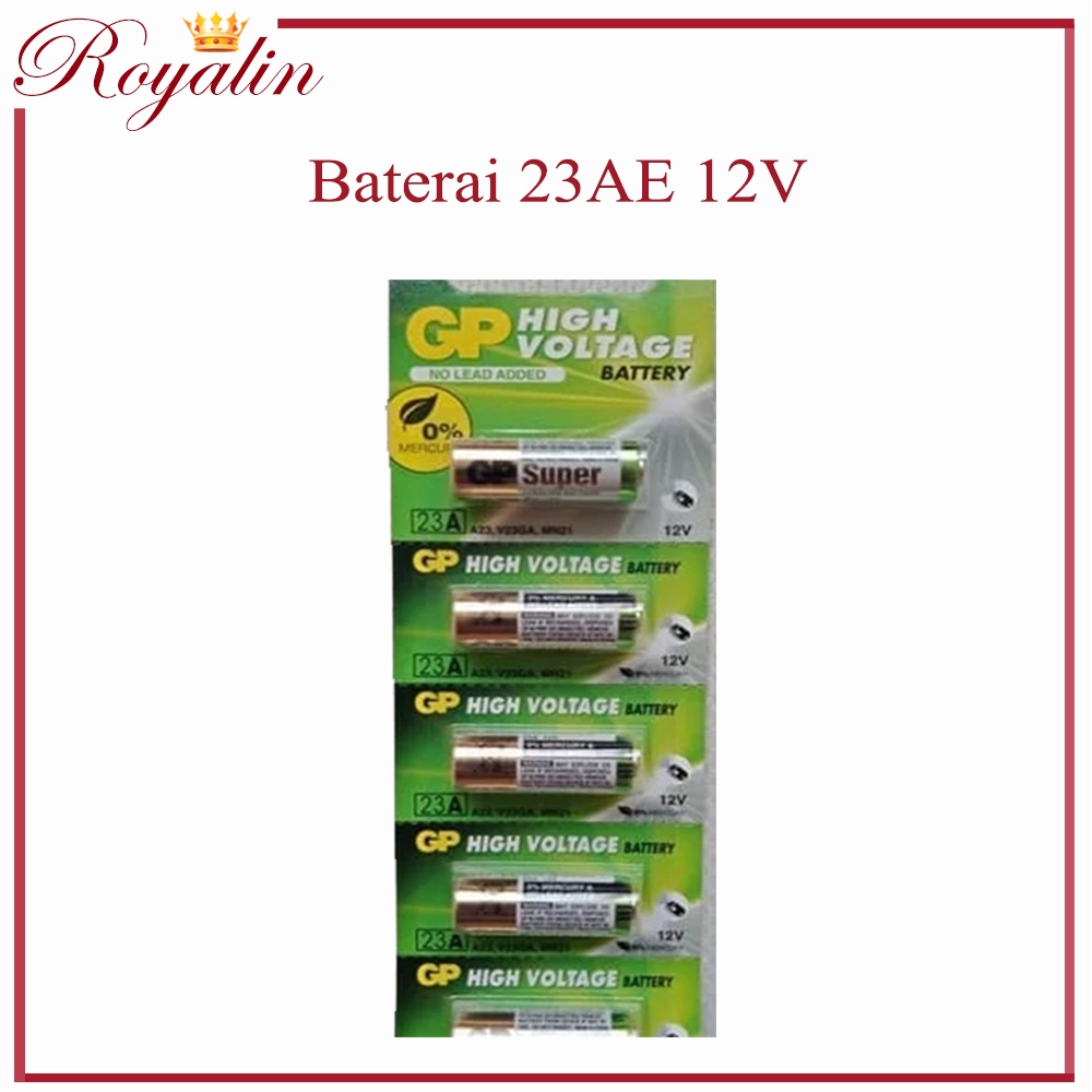 Jual BATERAI BATTERY ALKALINE GP ORIGINAL 23AE A23 23A 12V HIGH VOLTAGE | Shopee Indonesia
