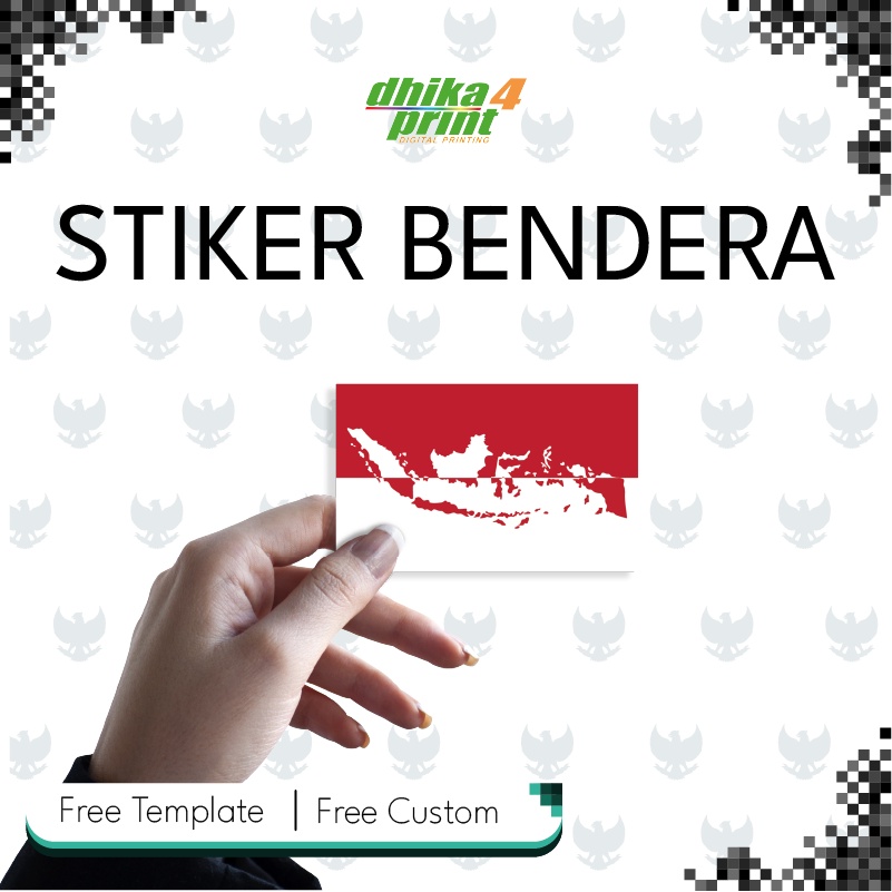 Jual STIKER BENDERA MERAH PUTIH UKURAN A3 / Cutting Sticker | Shopee ...