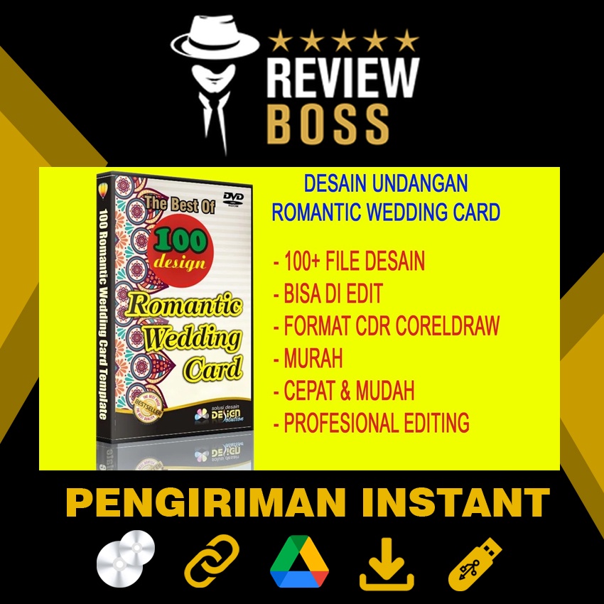 Jual BUNDLE RATUSAN TEMPLATE DESAIN WEDDING CARD UNDANGAN NIKAHAN ...