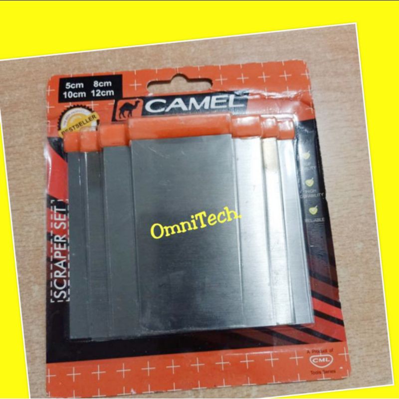 Jual 1 Set Kape Dempul Gypsum Gipsum Scraper Skrap Set 4 Pcs 4Pcs 5 8 ...