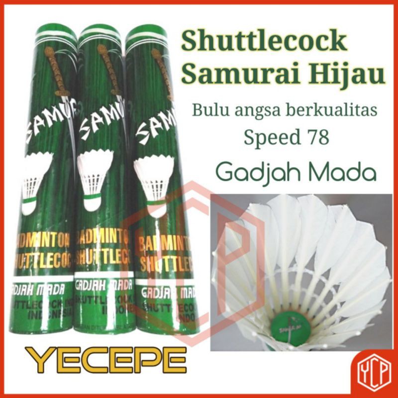 Jual Shuttlecock Samurai Hijau / Cock / Kock / Kok Samurai Badminton ...