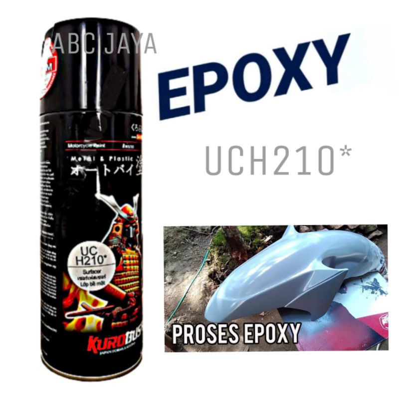 Jual Cat Pilok Samurai Paint UCH210 Epoxy Primer Grey 400ml Epoksi ...