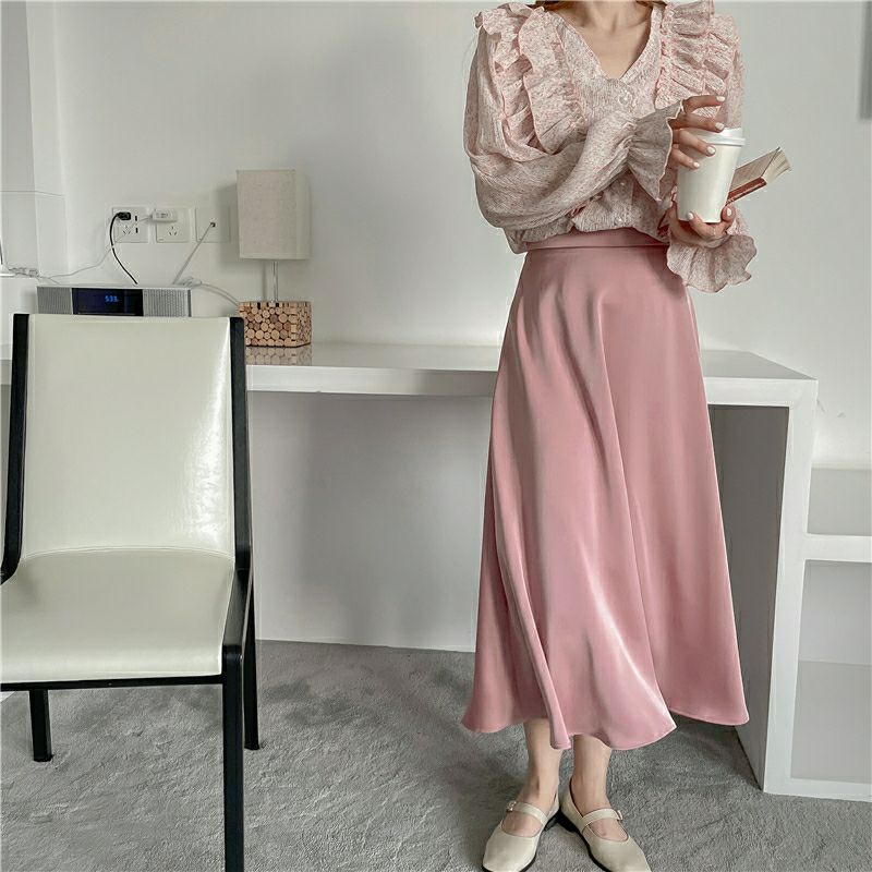 Jual Yunia skirt/ Rok wanita casual polos/ skirt flara A line/ bawahan ...