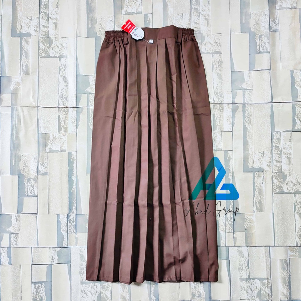 Jual Rok coklat pramuka SD/SMP/SMA panjang full rempel | Shopee Indonesia