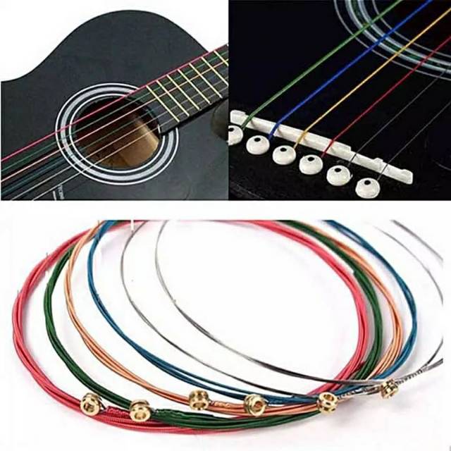 Jual Senar Gitar Akustik Warna 1 Set | Shopee Indonesia