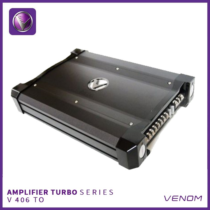 Jual Power 4 Channel Audio Mobil Venom Turbo V406TO Venom Turbo V 406 ...