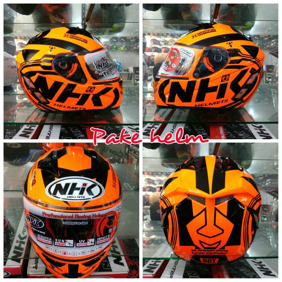Jual HELM NHK TERMINATOR NHK FULL FACE ROAD ORANGE | Shopee Indonesia