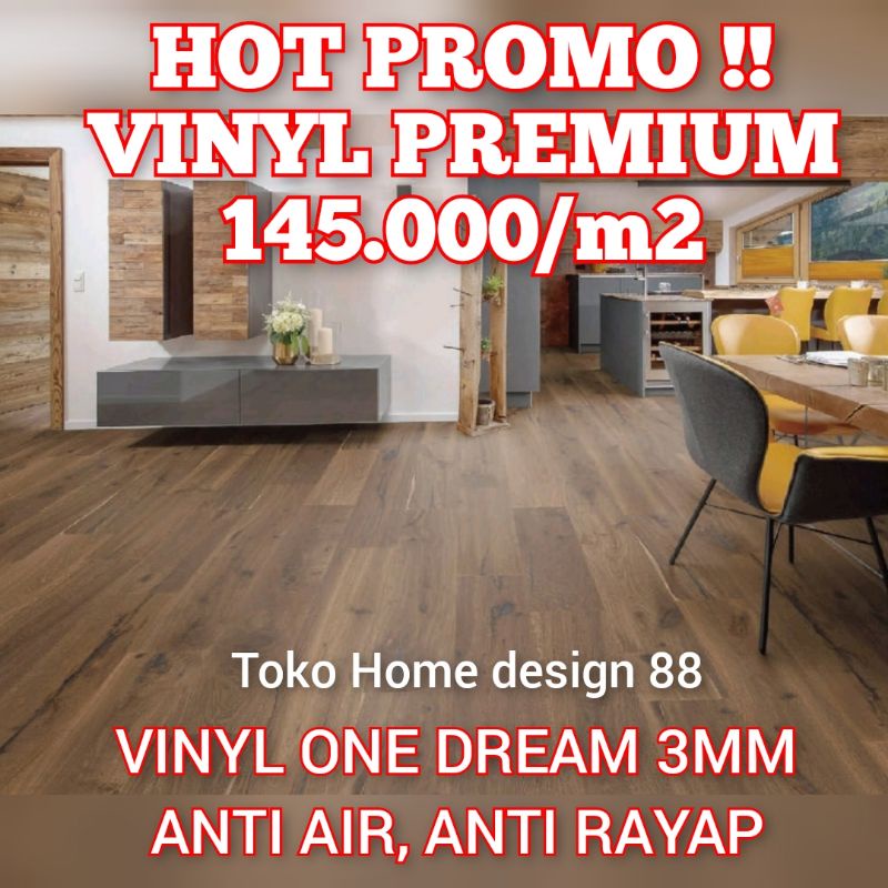 Jual vinyl laiv vinyl one dream 3mm vinyl murah lantai kayu murah ...