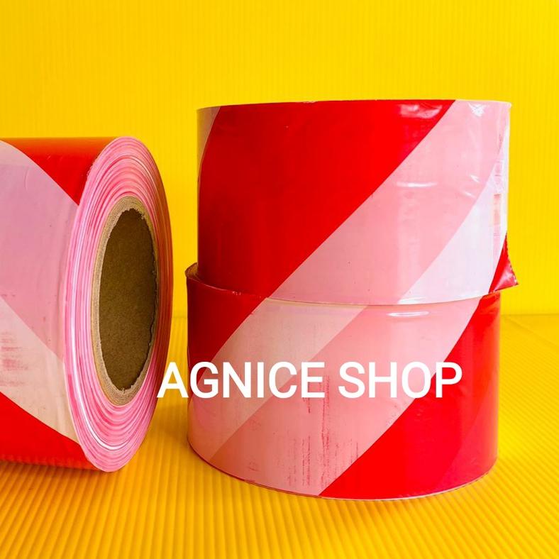 Jual Police Line 3 Inch x 300 Meter MERAH PUTIH Barricade Tape. Garis Polisi. Safety Line. Garis ...