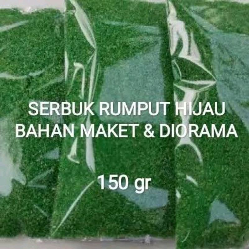 Jual Serbuk Rumput Tabur Bahan Maket Diorama 150 gram | Shopee Indonesia