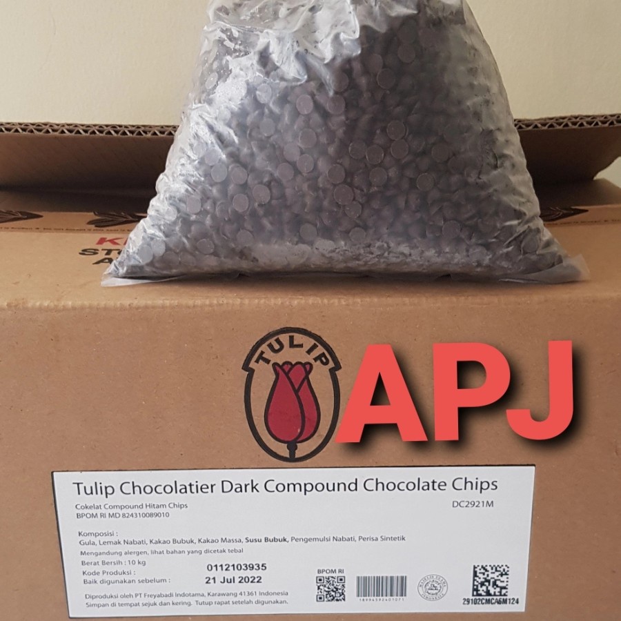 Jual Tulip Chocolate Choco Coco Chip Cokelat Chips 1kg | Shopee Indonesia