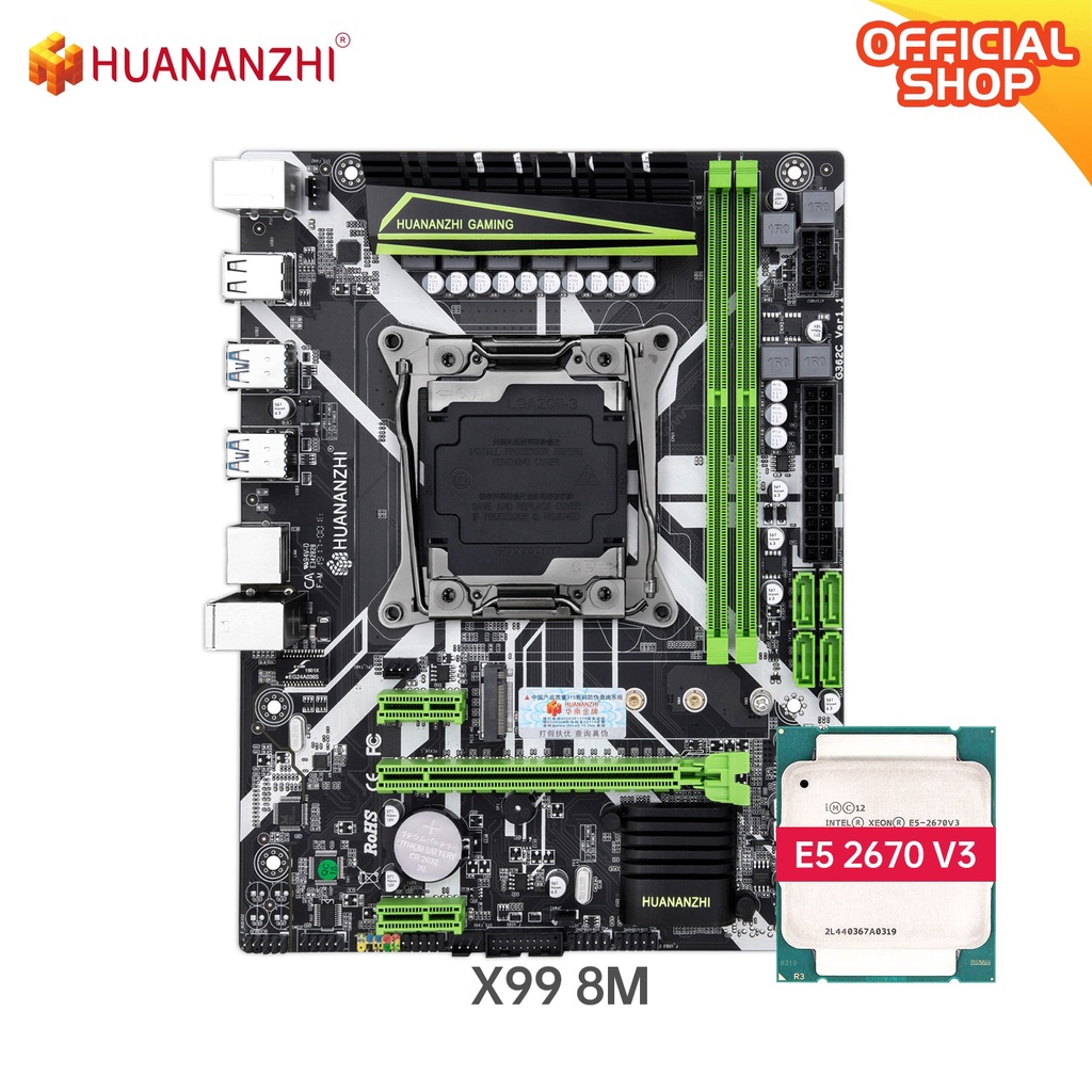Jual PREORDER HUANANZHI X99 8M D4 X99 Motherboard with Intel XEON E5 ...