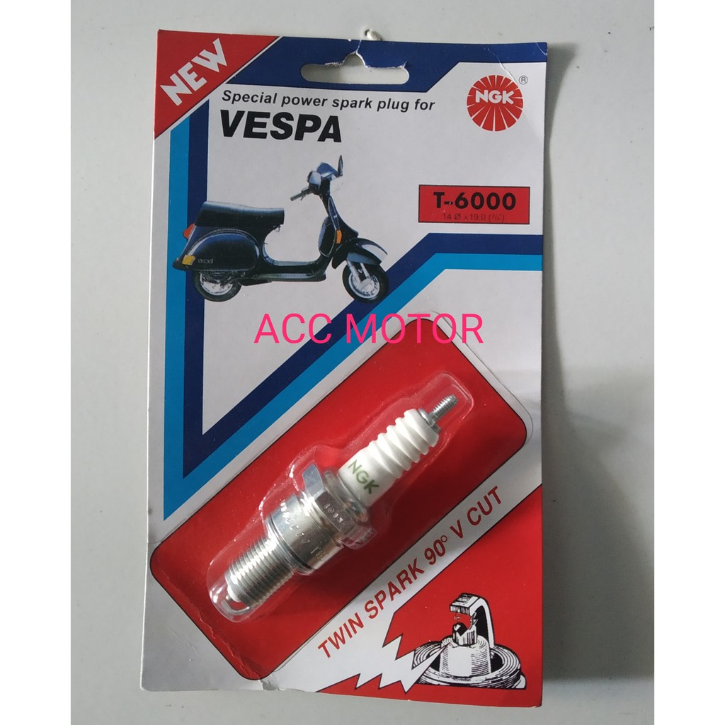 Jual Busi Vespa T6000 NGK (Busi Panjang) | Shopee Indonesia