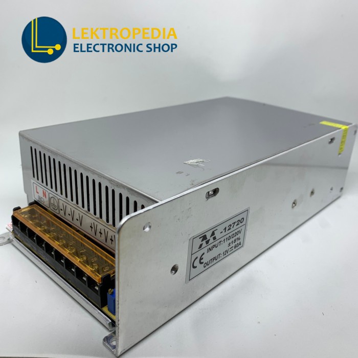 Jual Adaptor Power Supply 12V 60A Ram Besi Jaring 12volt 12 v volt ...