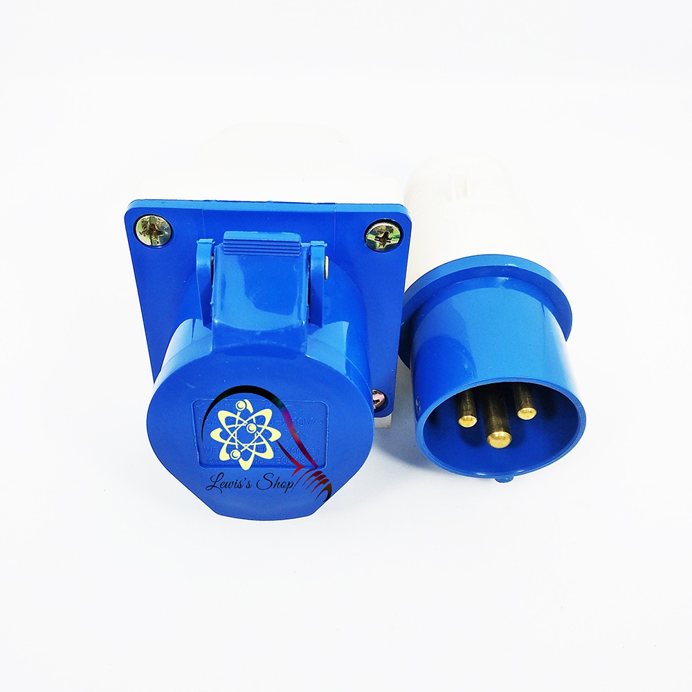 Jual Surface Mounting Socket Plug 3x32A 1Phase Wall Mounted | Shopee ...