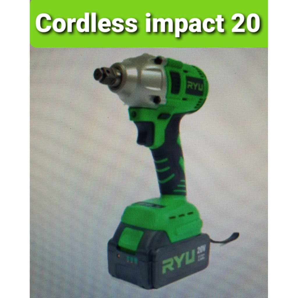 Jual RYU CORDLESS IMPACT WRENCH 20V / IMPACT WRENCH BATERAI | Shopee ...