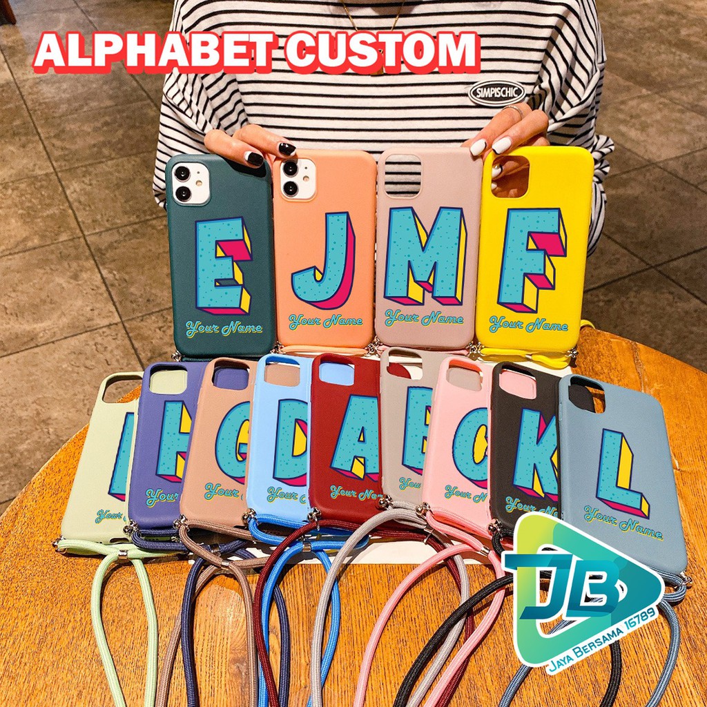 Jual Softcase Slingcase Tali Lanyard Candy ALPHABET Realme C1 C3 5 5i ...