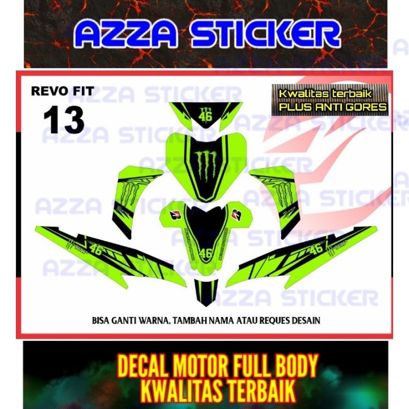 Jual Sticker Decal Revo Fit Full Body Stiker Revo Fit Dekal Revo Fit ...