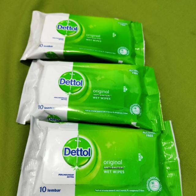Jual Dettol tissue basah wet wipes 10lembar | Shopee Indonesia