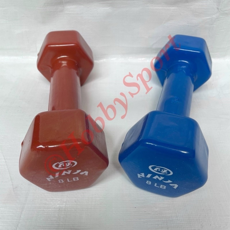 Jual Dumbel / Dumbell / Barbel Mini warna karet / Neoprene Vinyl 4 kg ...