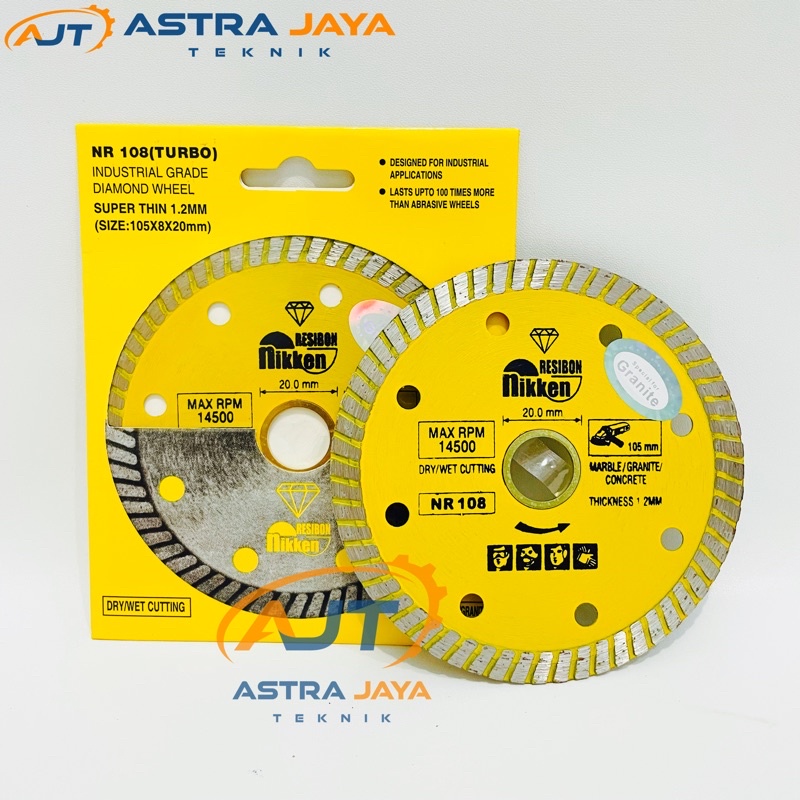 Jual NIKKEN RESIBON Mata Potong Keramik 4 Inch Basah dan Kering ...