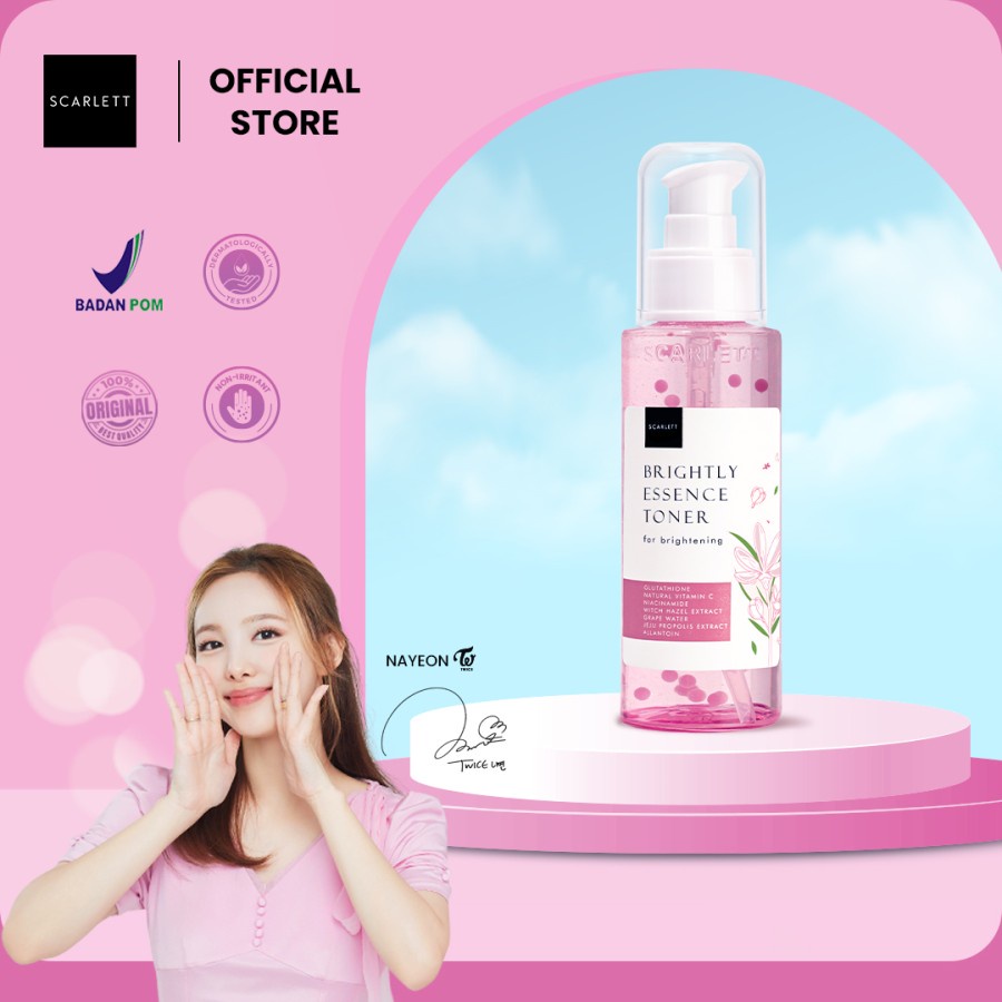 Jual Scarlett Whitening Brightly Essence Toner 100ml / 100 ml | Shopee ...