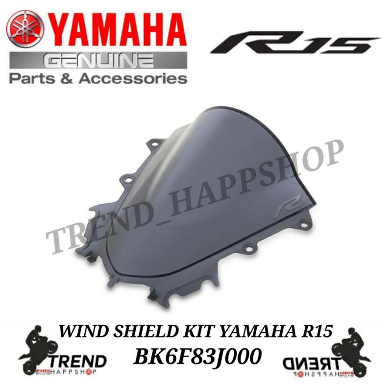 Jual WIND SHIELD KIT YAMAHA ALL NEW R15 BK6F83J000 | Shopee Indonesia