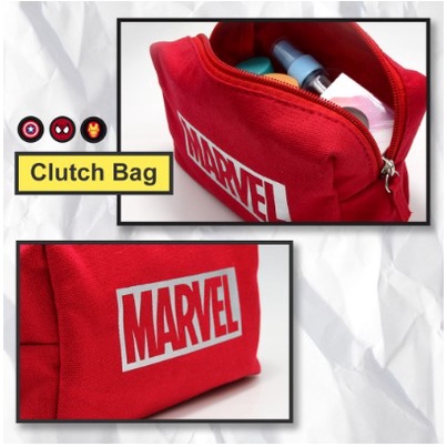 Jual Miniso Official Miniso Marvel Portabel square Cosmetic Pouch ...