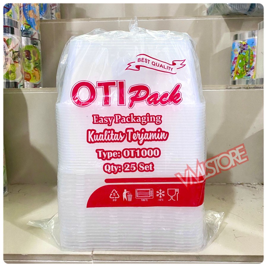 Jual THINWALL 1000ML KOTAK MAKAN PERSEGI BOX CONTAINER 1000 ML - ISI ...