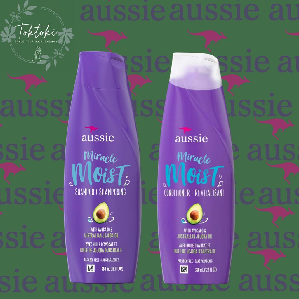 Jual AUSSIE Miracle Moist Shampoo Conditioner with Avocado & Jojoba Oil ...