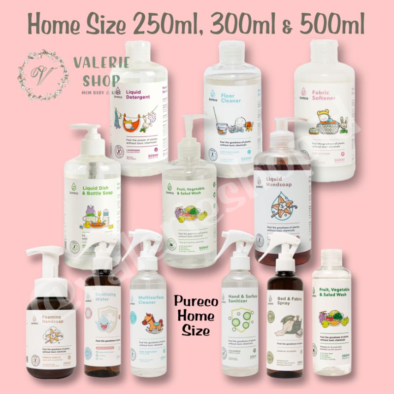 Jual Pureco Home 500ml Detergent Pureco Dishsoap Pureco Softener Pureco ...