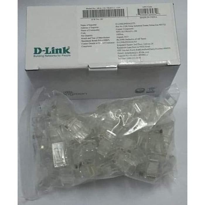 Jual D-LINK RJ45 CONNECTOR - 1Box Isi 100Pcs | Shopee Indonesia
