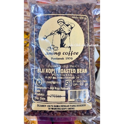 Jual Kopi Aming/ Biji Kopi Robusta (500gr) Aming Coffee Khas Pontianak ...