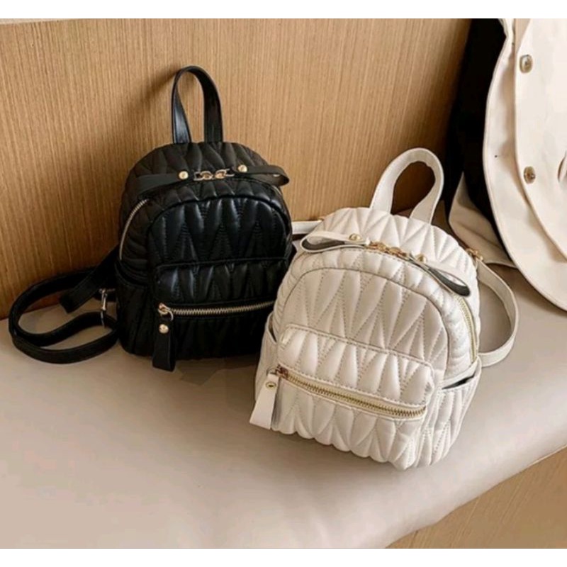 Jual Tas Ransel Mini Elena Multifungsi Tas Bordir 26 x 22 | Shopee ...