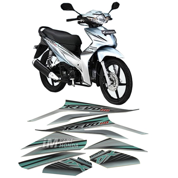 Jual Stiker Revo 110 Absolute DX 2009 Hijau Silver Illusive Silver ...