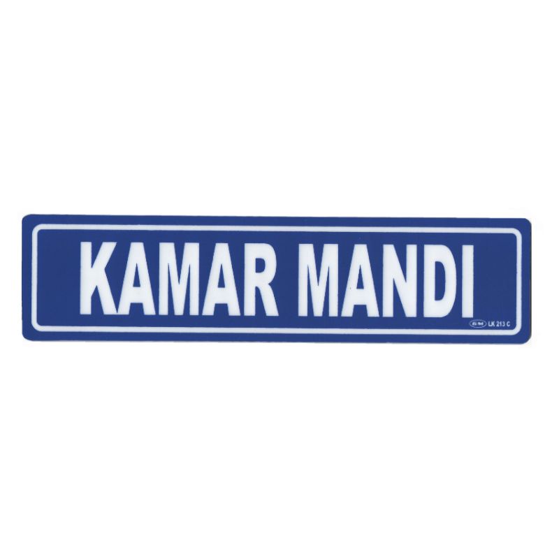 Jual Papan Tanda / Sign Board / Label Acrylic KAMAR MANDI LK 213 C ...